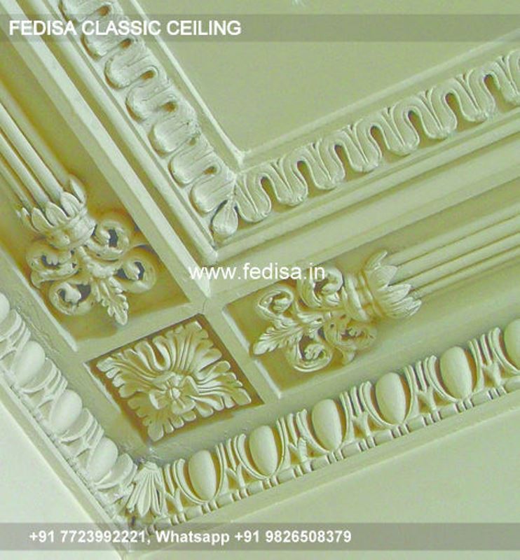 Luxury Four Ceiling Design Classic Ceiling Flower Design Paint